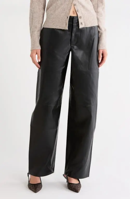 WAYF Orlena Faux Leather Pants