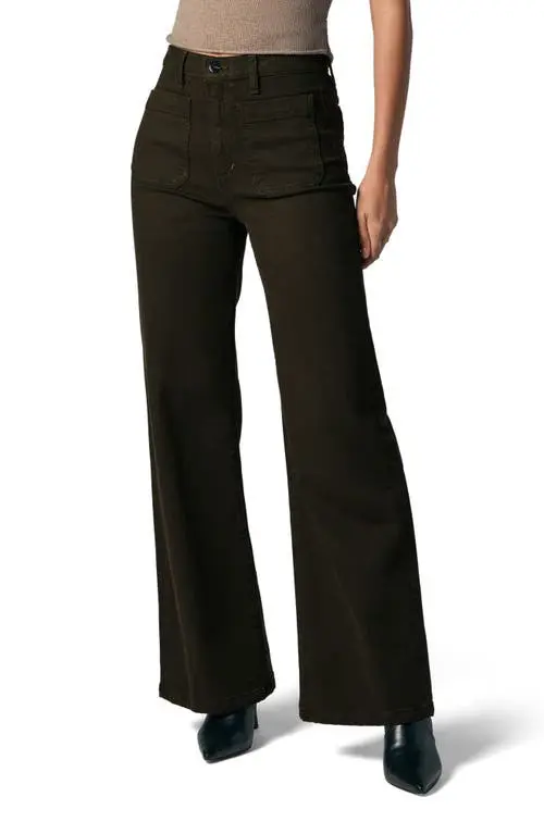 Joe's Jeans The Mia Patch Pocket High Waist Wide Leg Jeans - Olive