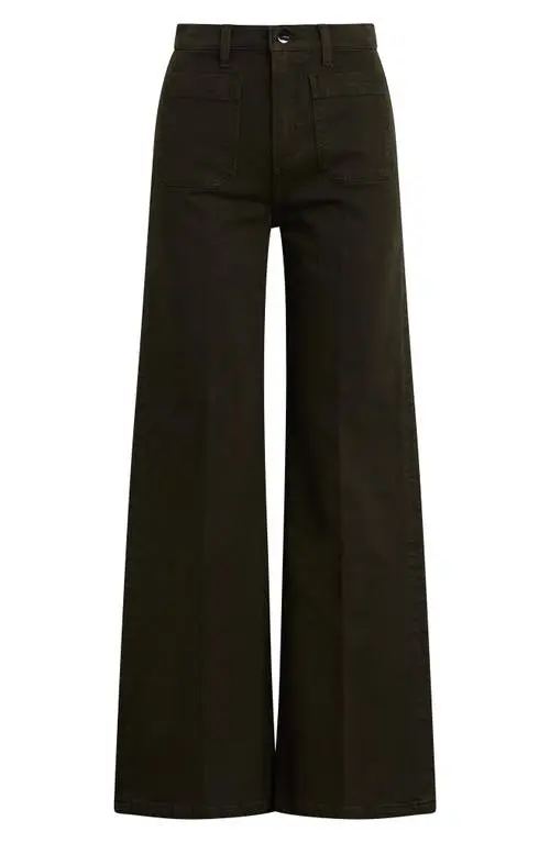Joe's Jeans The Mia Patch Pocket High Waist Wide Leg Jeans - Olive