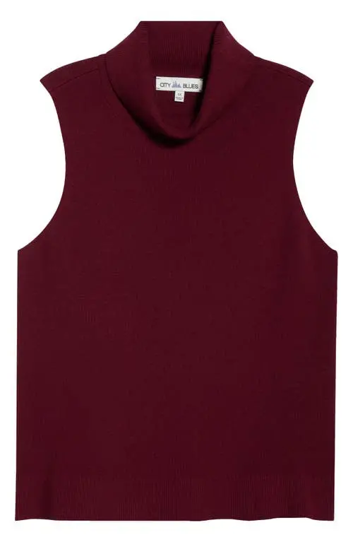 CITY BLUES Kelly Sleeveless Turtleneck Top
