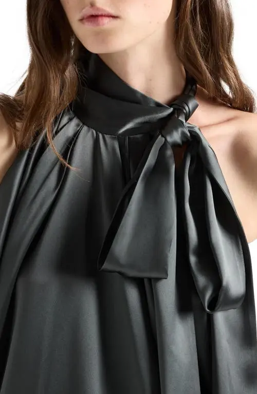 7 For All Mankind Petal Satin Minidress