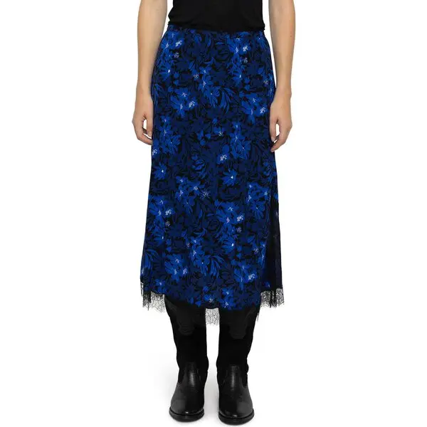 Zadig&Voltaire Jarvis Lace Trim Maxi Skirt