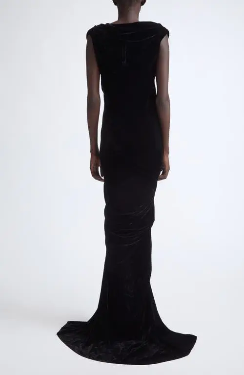 Rick Owens Velvet Strutter Gown