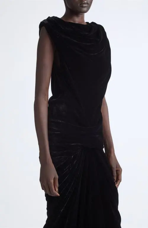 Rick Owens Velvet Strutter Gown