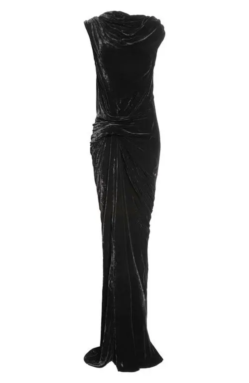 Rick Owens Velvet Strutter Gown