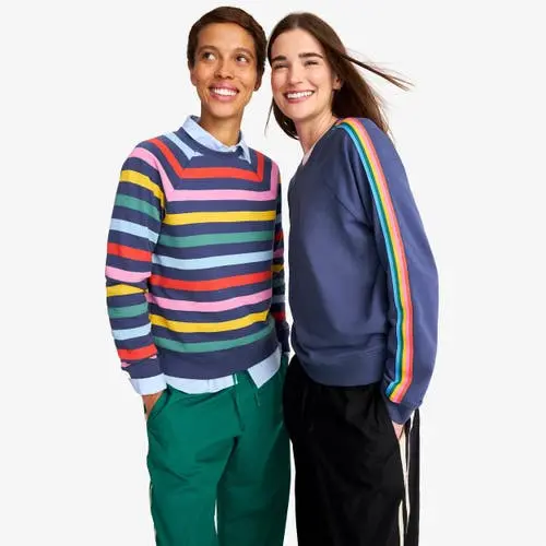 PRIMARY Fit 24/7 Sweatshirt With Rainbow Trim