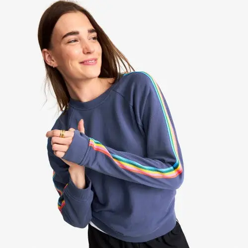 PRIMARY Fit 24/7 Sweatshirt With Rainbow Trim