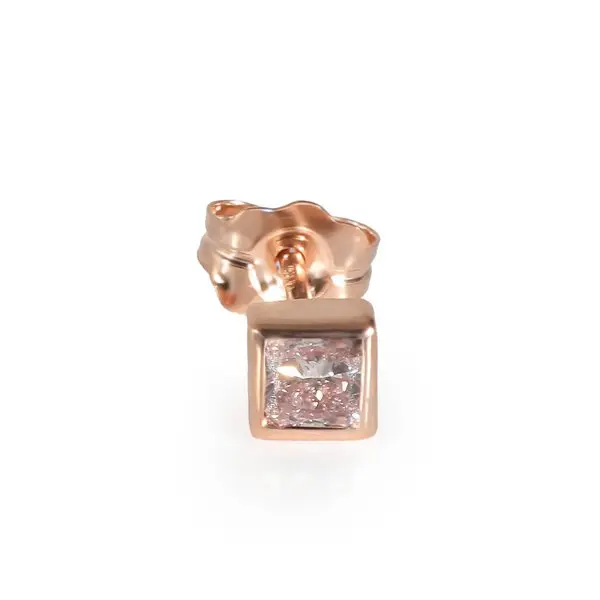 MYGEMMA Fancy Pink Diamond Stud Earring In 14k Rose Gold - Rose_gold