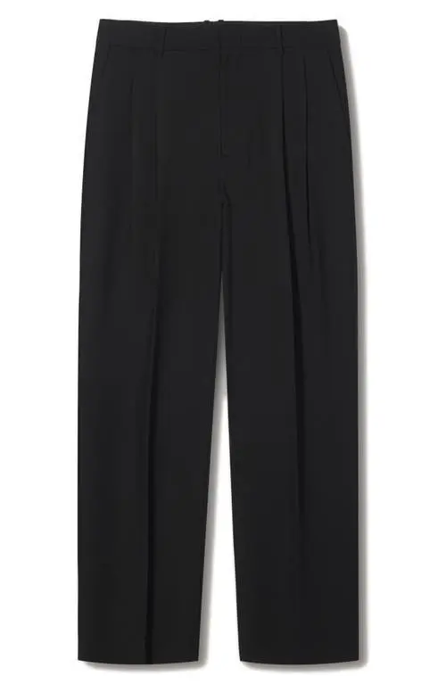 DUNST Double Pleated Wide Leg Slacks