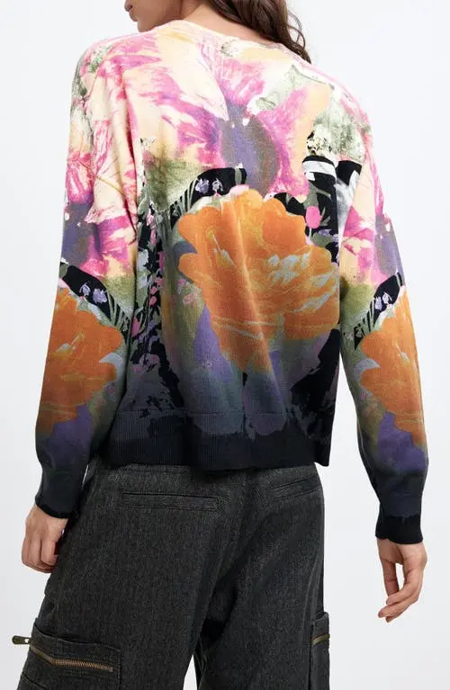 Desigual Thin Gauge Cotton & Cashmere Pullover