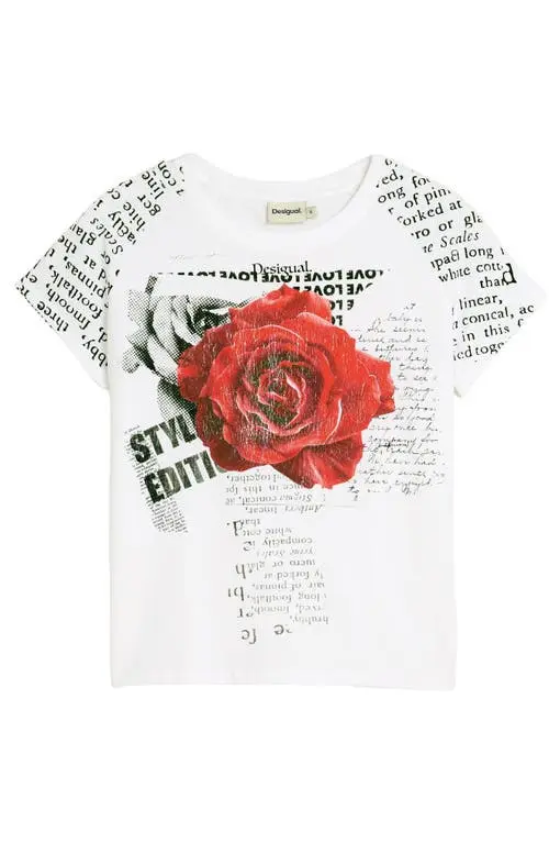 Desigual Rose Graphic T-shirt