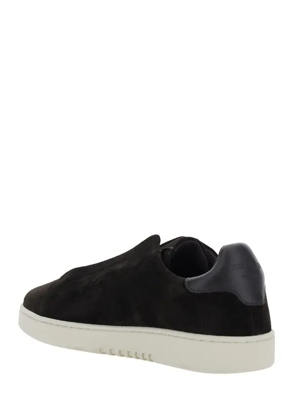 Axel Arigato Dice Laceless Sneaker With Rubber Sole And Leather Upper Brown