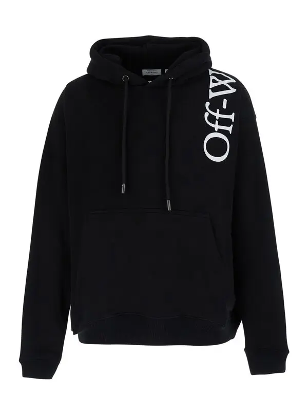 Off-White Sweatshirt Vertical Bookish With Black Cotton Logo - Multicolor
