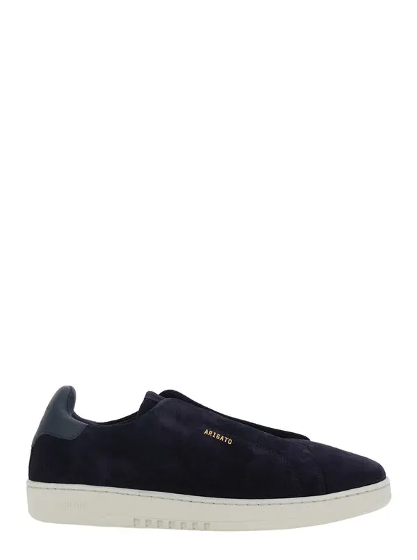 Axel Arigato Dice Laceless Sneaker With Leather Upper And Blue Rubber Sole
