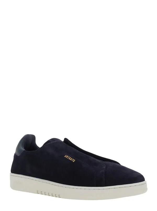Axel Arigato Dice' Blue Low Top Laceless Sneakers With Logo Lettering On The Back In Leather For - Multicolor