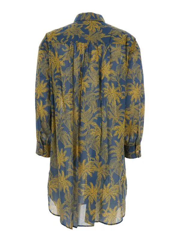 ERES Exotisme' Shirt With Classic Collar And All-over Print In Cotton For