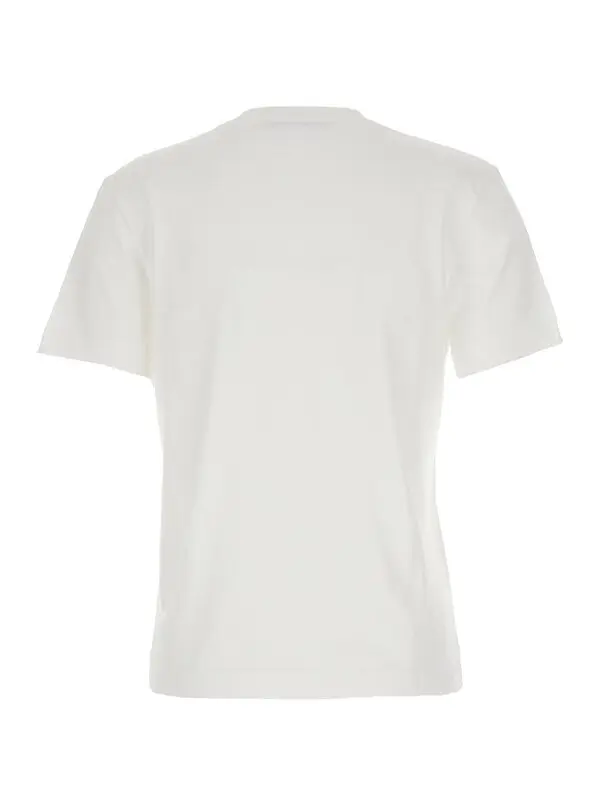Jacquemus T-shirt Le Tshirt Gros Grain Mc With Short Sleeves And Cotton - White