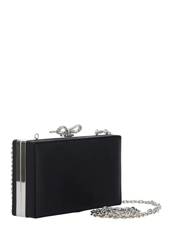 SELF-PORTRAIT Metallic Mesh Clutch Bag With Chain And Silver Metal Details For - Multicolor