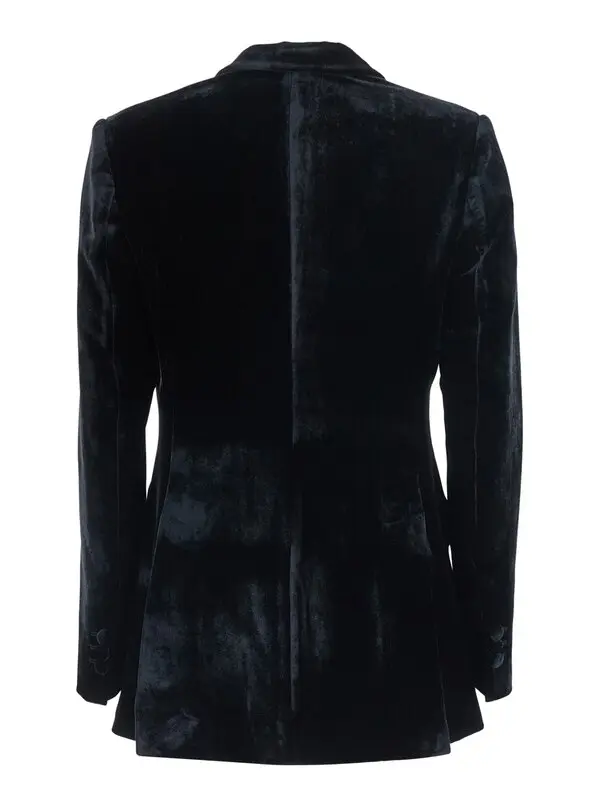 P.a.r.o.s.h Double-breasted Jacket With Peak Revers In Velvet For