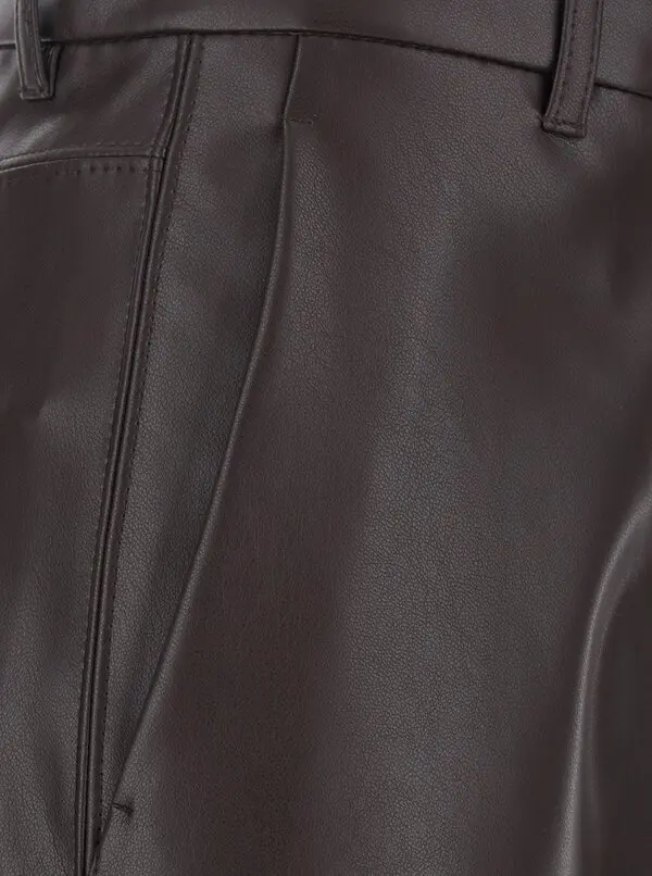 Max Mara S 'sospiro' Pants With Two Patch Pockets On The In Ecoleather For
