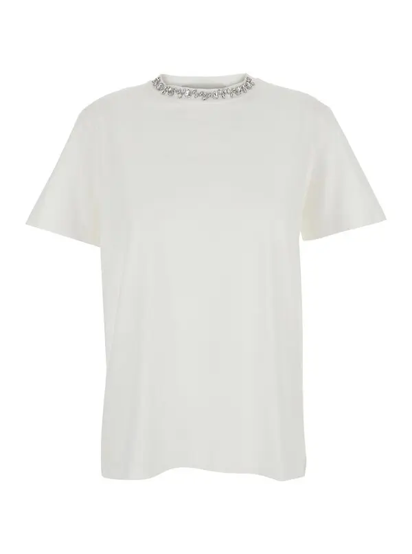 GOLDEN GOOSE T-shirt Golden W's Regular With Cotton And White - Multicolor