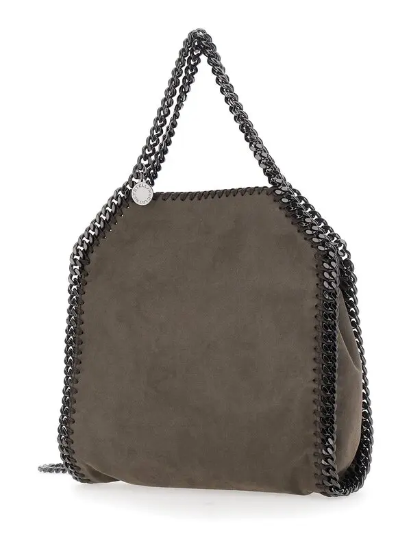 Stella McCartney Falabella Mini Bag Alter Suede With Suede Details - Brown