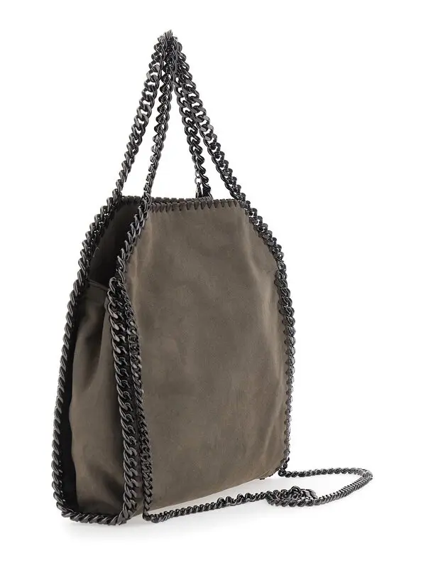 Stella McCartney Falabella Mini Bag Alter Suede With Suede Details - Brown