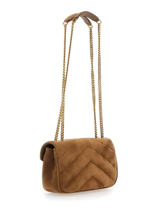 Saint Laurent Pw Mini Loulou Suede Satin