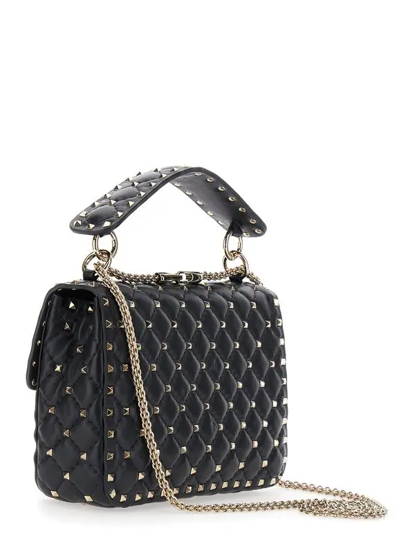 Valentino Garavani Medium Shoulder Bag | Rockstud Spike | Nappa/platinum Studs