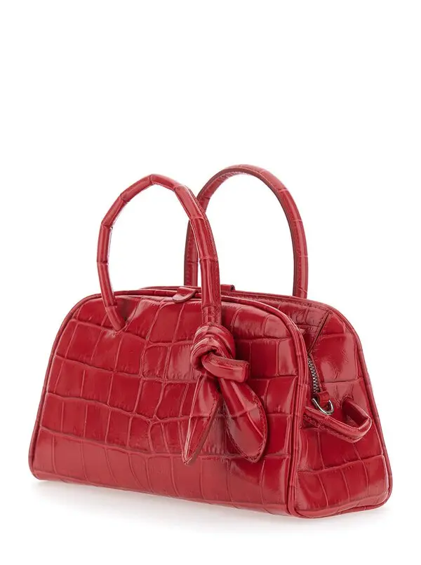 Jacquemus Le Petit Turismo' Handbag With Adjustable And Removable Shoulder Strap In Leather For