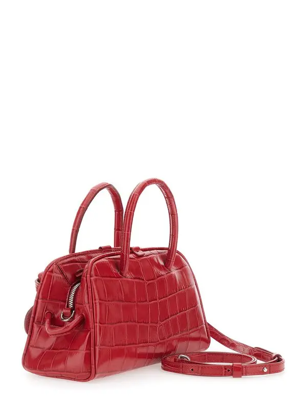 Jacquemus Le Petit Turismo' Handbag With Adjustable And Removable Shoulder Strap In Leather For