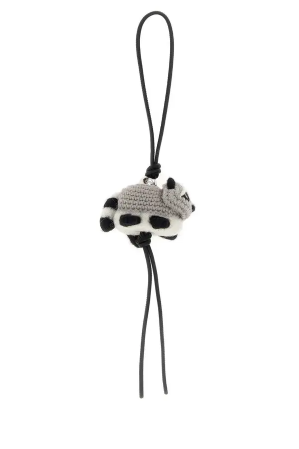 Loewe Fabric Raccoon Charm - Multicolor