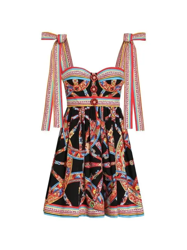 Dolce & Gabbana Printed Poplin Dress