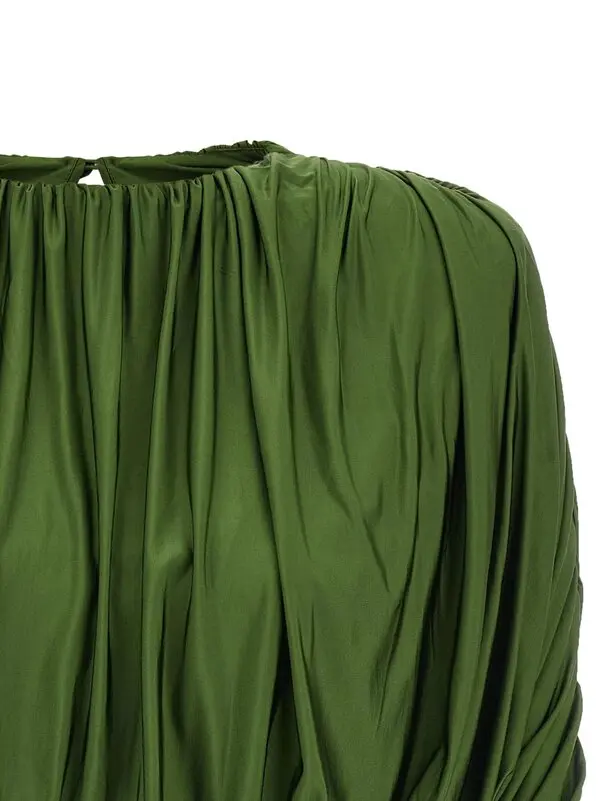 SELF-PORTRAIT Short Top With Ripples