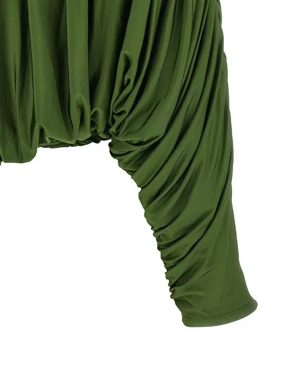 SELF-PORTRAIT Short Top With Ripples