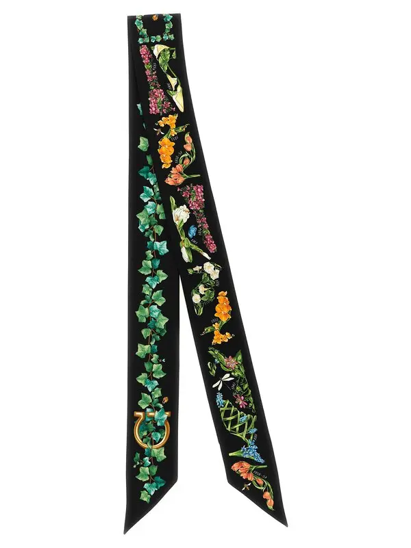FERRAGAMO Bandeau 'eden Shoes' Print - Multicolor