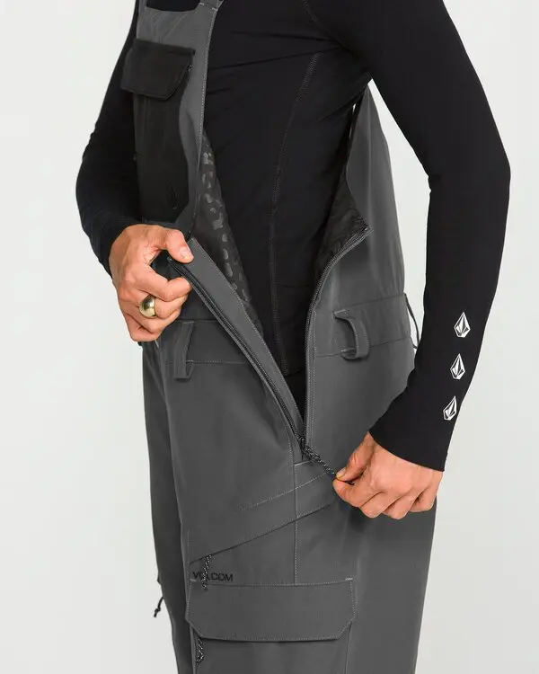 Volcom Creston 3d Stretch Bib - Dark Grey