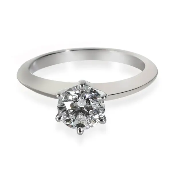 Tiffany & Co. 0.81 Ct Round Brilliant Diamond Engagement Ring - Platinum