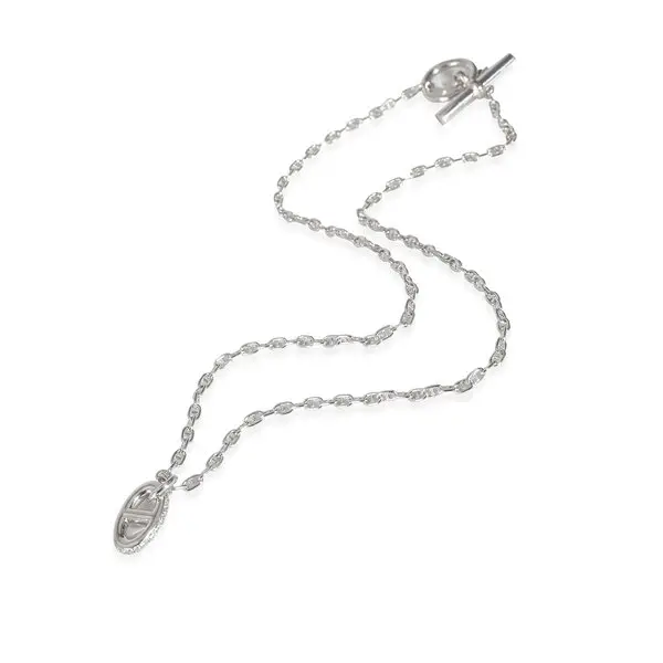 Hermès Farandole Pendant In 18k White Gold 0.45 Ctw - White_gold