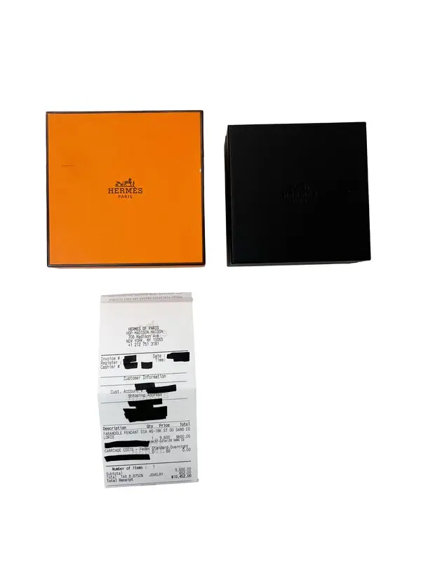 Hermès Farandole Pendant In 18k White Gold 0.45 Ctw - White_gold