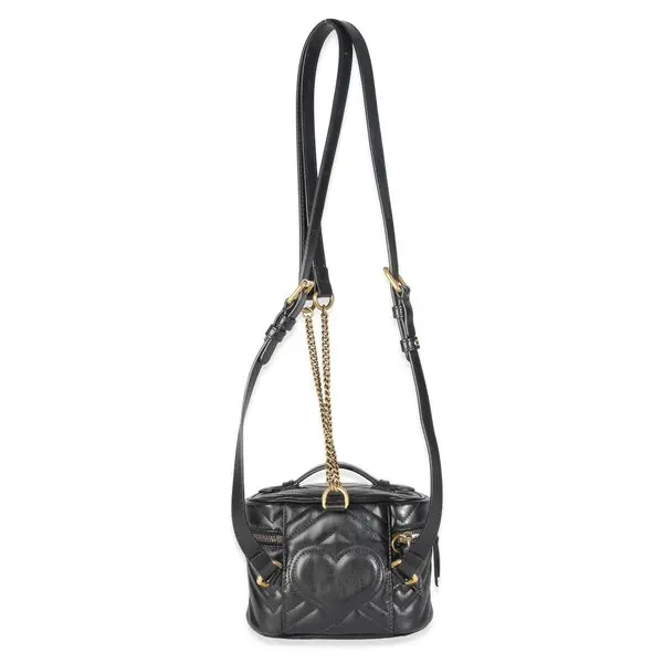 Gucci Calfskin Matelasse Gg Marmont Round Backpack