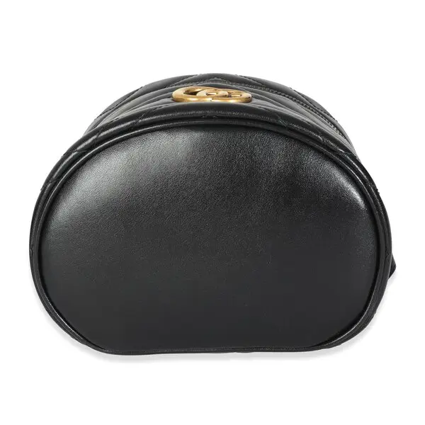 Gucci Calfskin Matelasse Gg Marmont Round Backpack