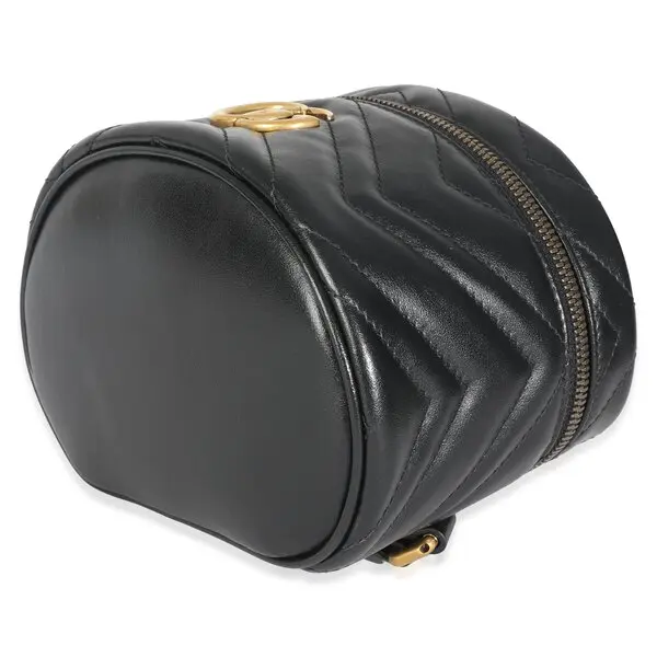 Gucci Calfskin Matelasse Gg Marmont Round Backpack