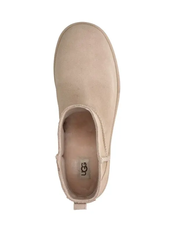 UGG Ankle Boots "classic Mini Deconstructed - Beige