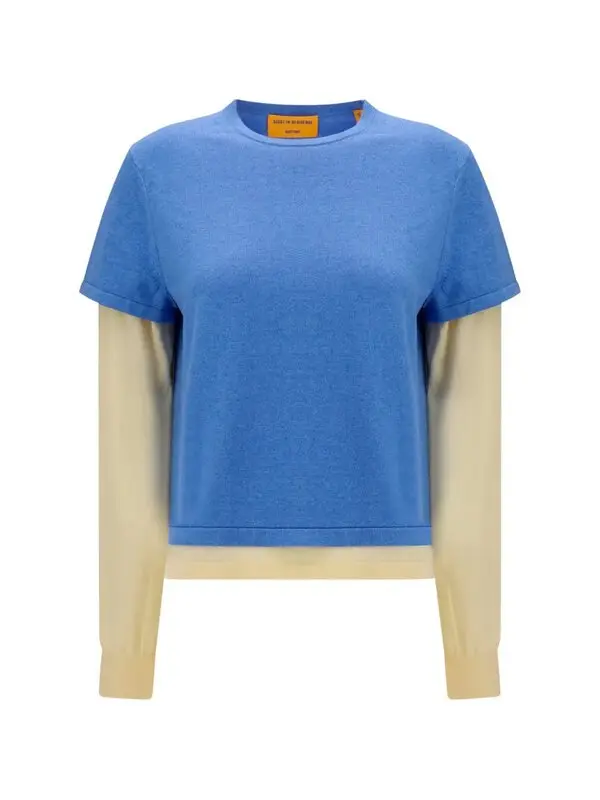 Guest In Residence Double Layer Tee - Blue