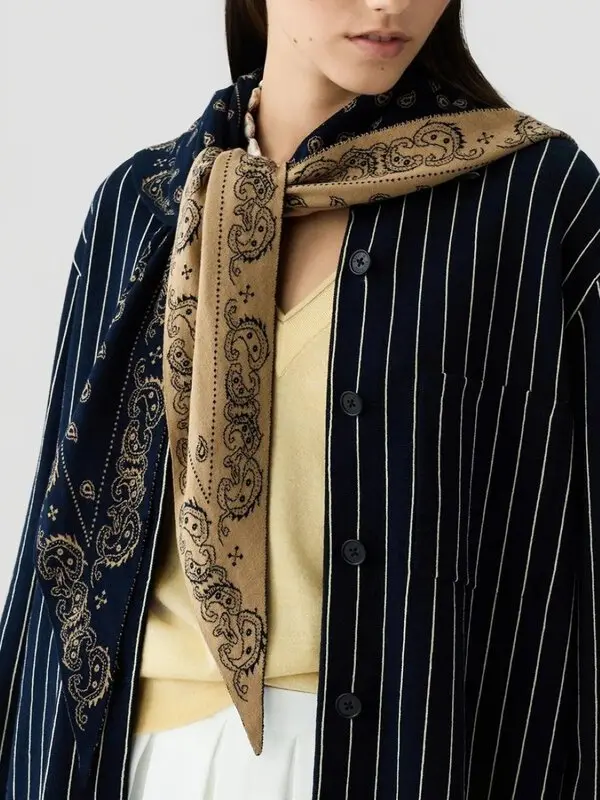 Guest In Residence The Wild Rag Cotton Silk Blend - Blue