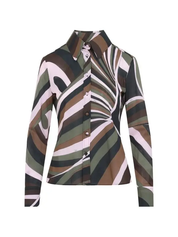Emilio Pucci Iride Print Shirt - Green