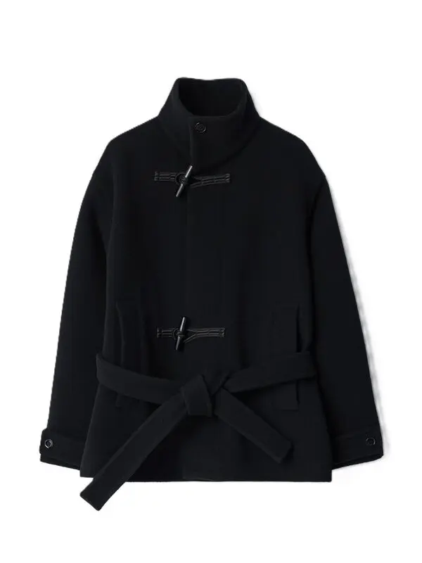 LEMAIRE Short Duffle Coat - Black