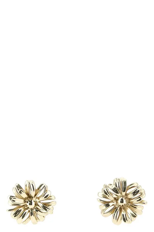 Dries Van Noten Flower Earrings - Gold