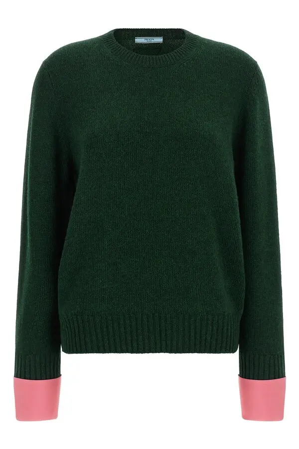Prada Removable Cuffs Sweater - Green